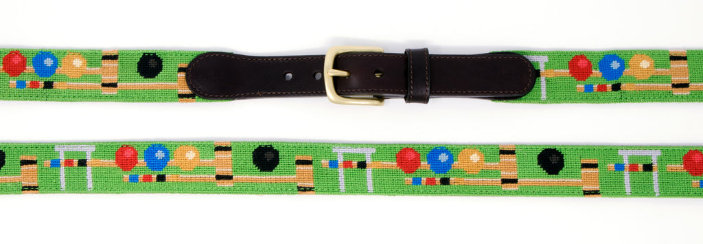 National Croquet Center Pro Shop - Needlepoint Belt – NCC ProShop
